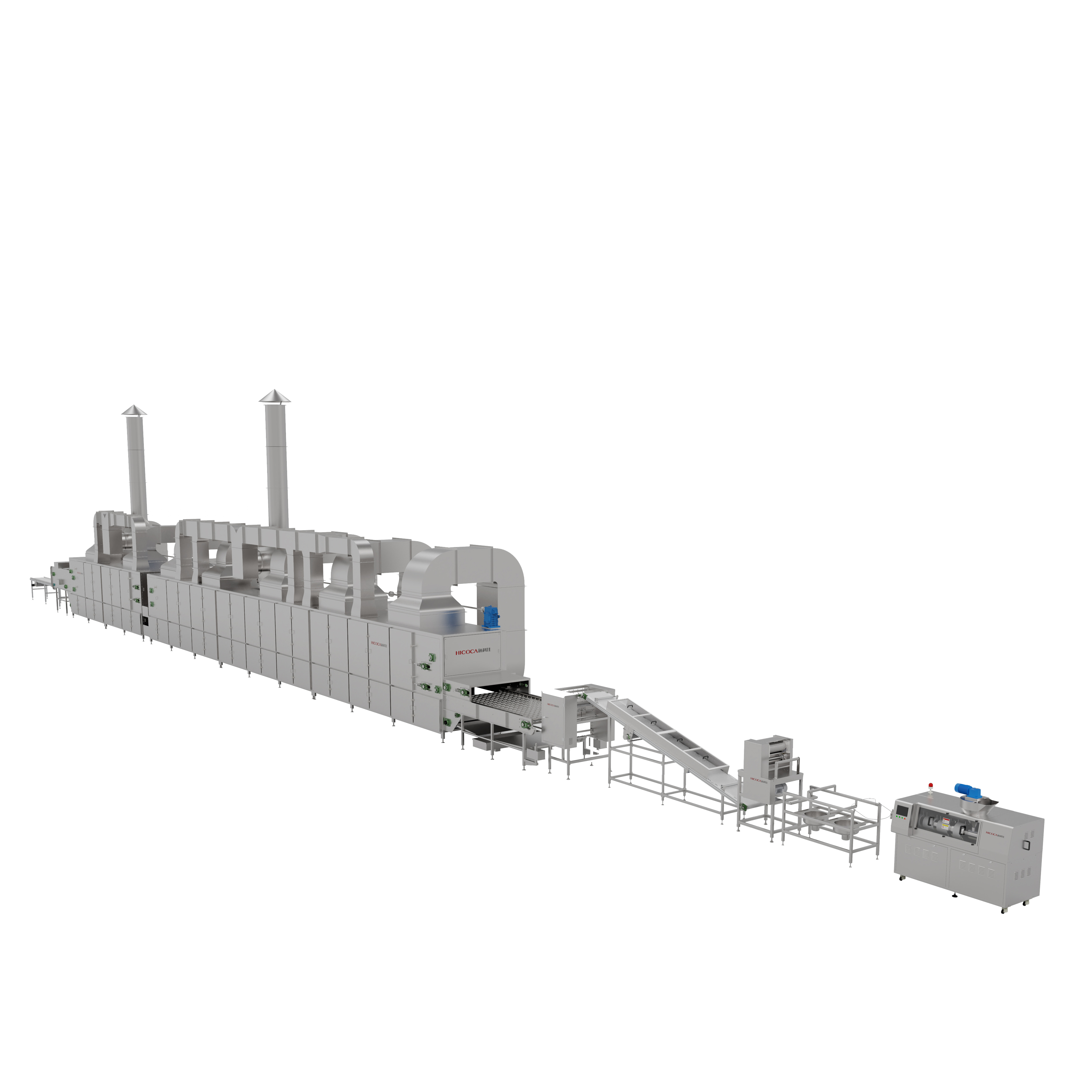 Fully automatic non-fried extruded instant noodle production line