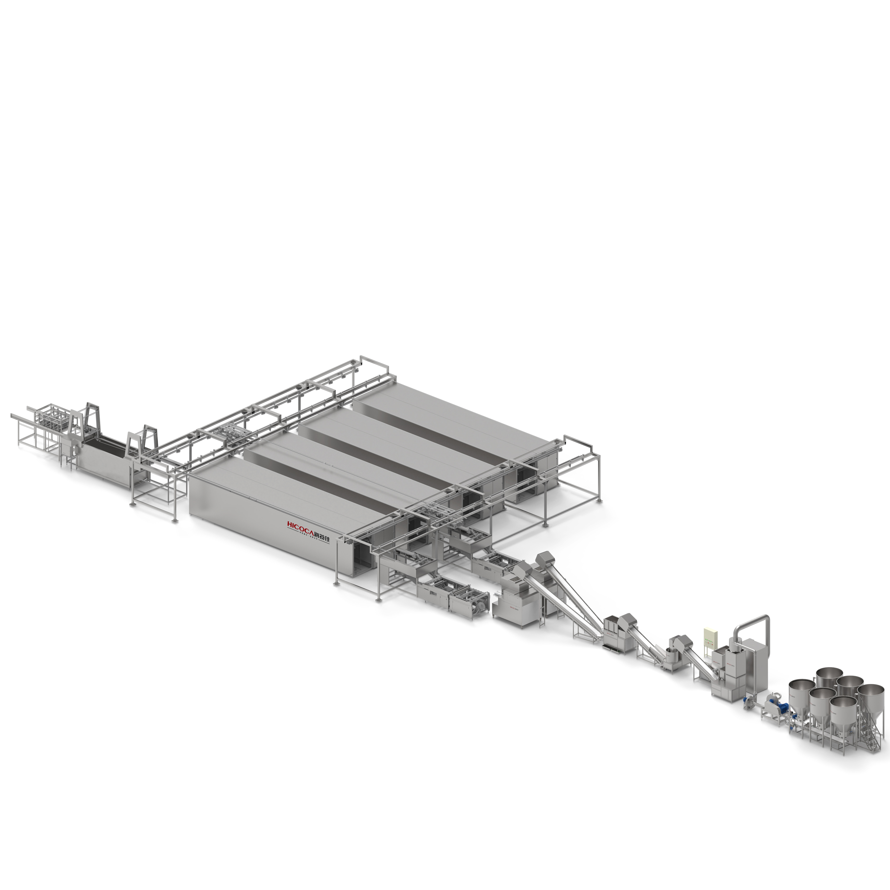 Fully Automatic Straight Dried Rice Noodle production line